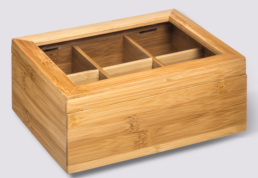 Caja Infusiones 6 Compartimientos 5FIVE Bambú 151154 | Tresfan ...