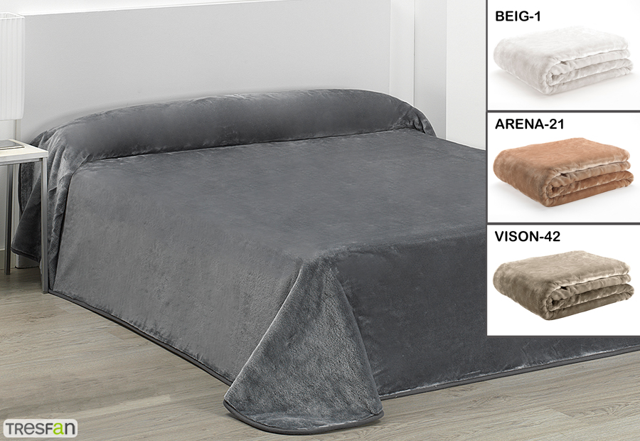 Manta Rachel Terciopelo DOLZ Lisa | Tresfan - Distribución Mayorista ...