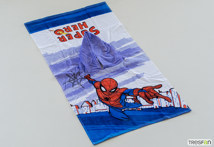 Poncho Playa Infantil Algodón 55x110 Licen. Spiderman Super Hero ...
